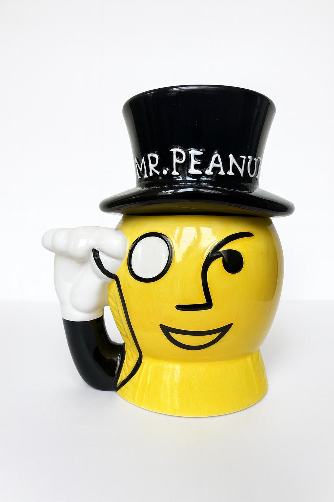 Vintage Mr. Peanut Head Jar – 9.5” Ceramic Advertising Collectible ...
