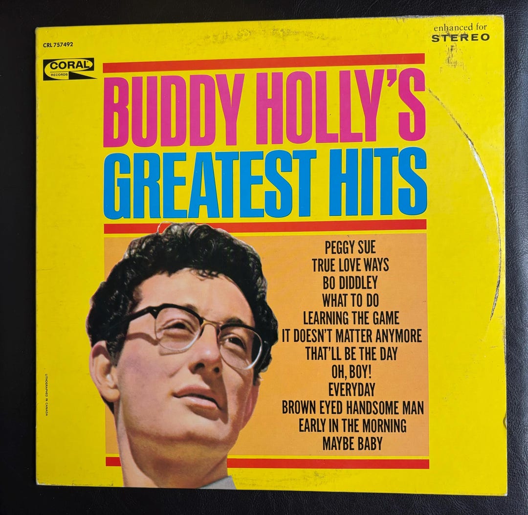 Buddy Holly - Buddy Holly's Greatest Hits LP Coral CRL 757492 US Stereo ...