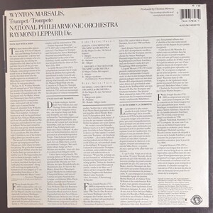 Wynton Marsalis – Trumpet Concertos LP – National Philharmonic Orchestra, Raymond Leppard ...