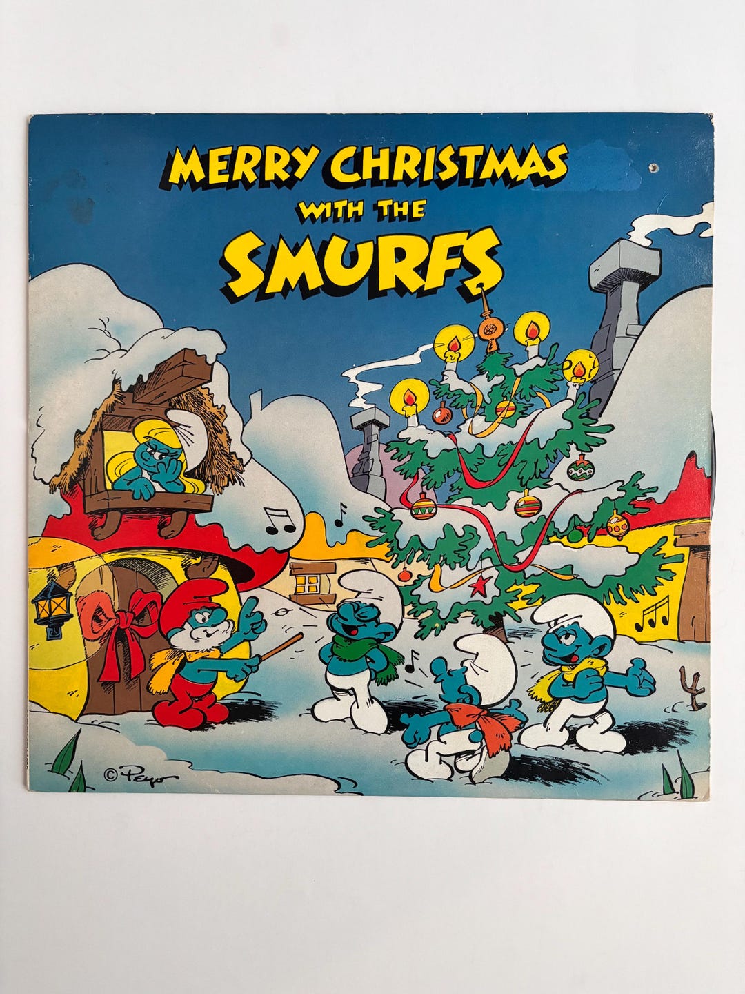 Merry Christmas With the Smurfs Vinyl Record (1983) – ROLY PTV-1032 ...