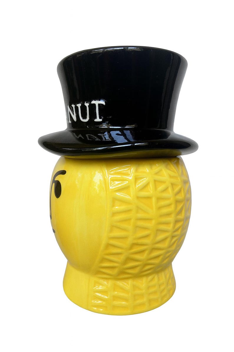 Vintage Mr. Peanut Head Jar – 9.5” Ceramic Advertising Collectible ...