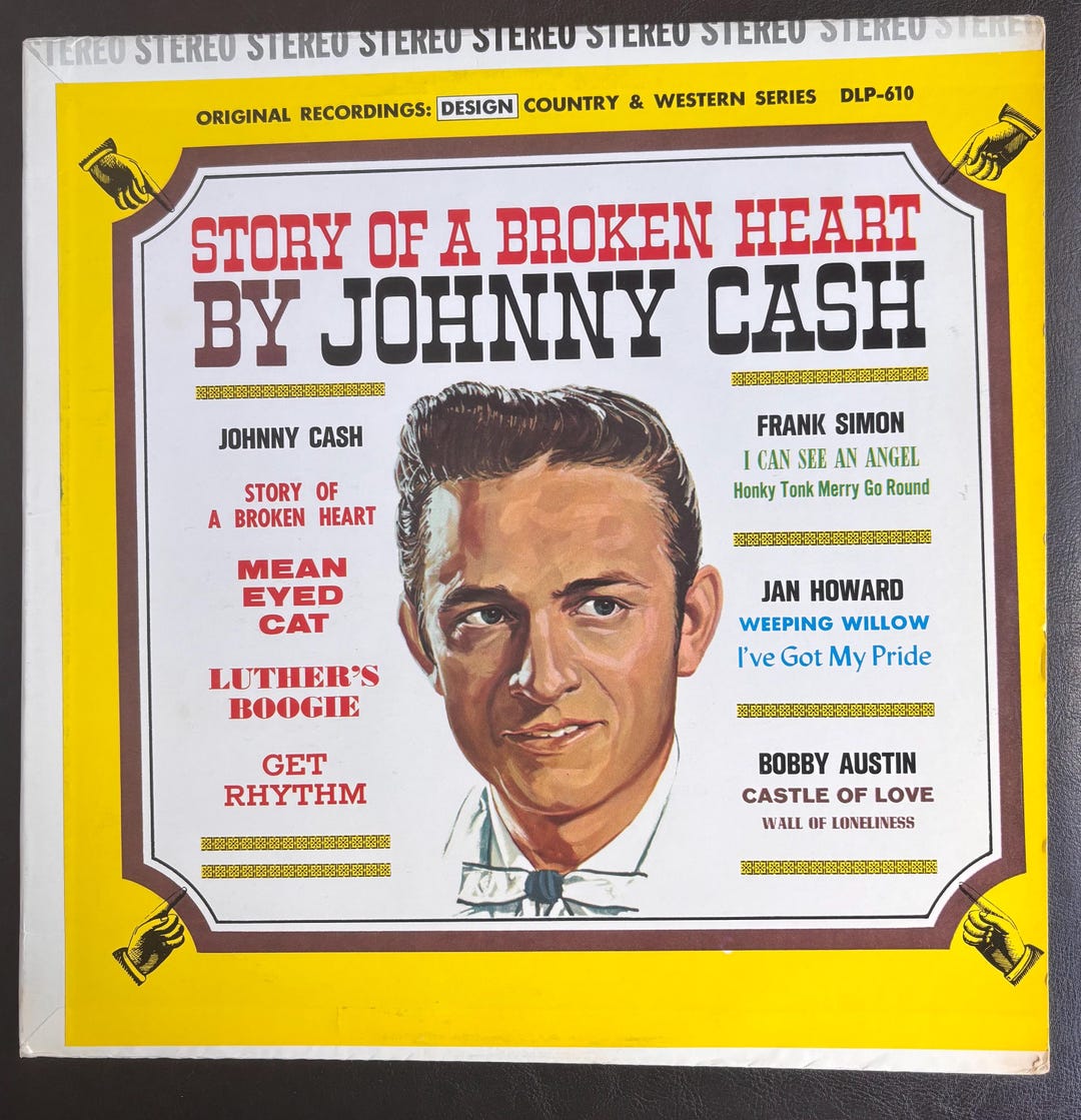 Johnny Cash – Story of A Broken Heart LP – Design SDLP-610 – Canada ...