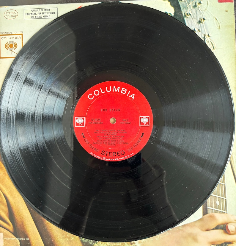 Bob Dylan - Self Titled LP - First Album- 1962 - Columbia Records - CS ...