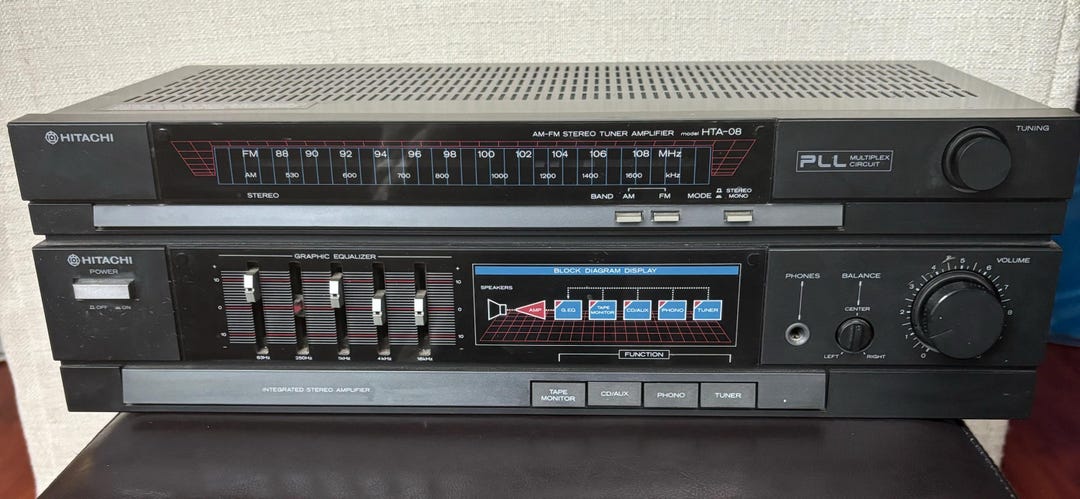 Vintage Hitachi HTA-08 Stereo Receiver tested - Etsy