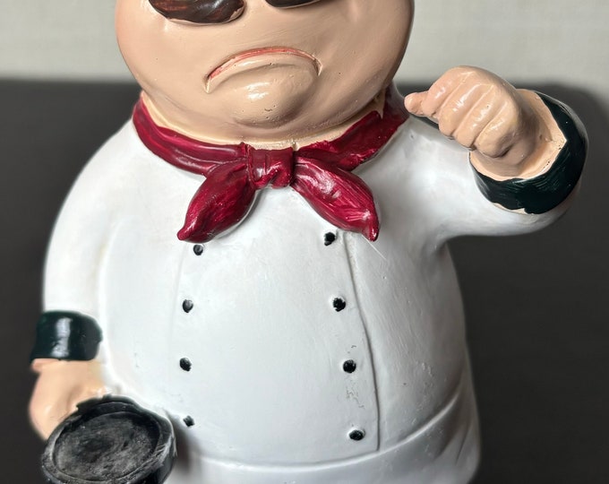 Chef Sculpture - Figurine - Cooking - Kitchen Decor - Kitchen Statue - Etsy