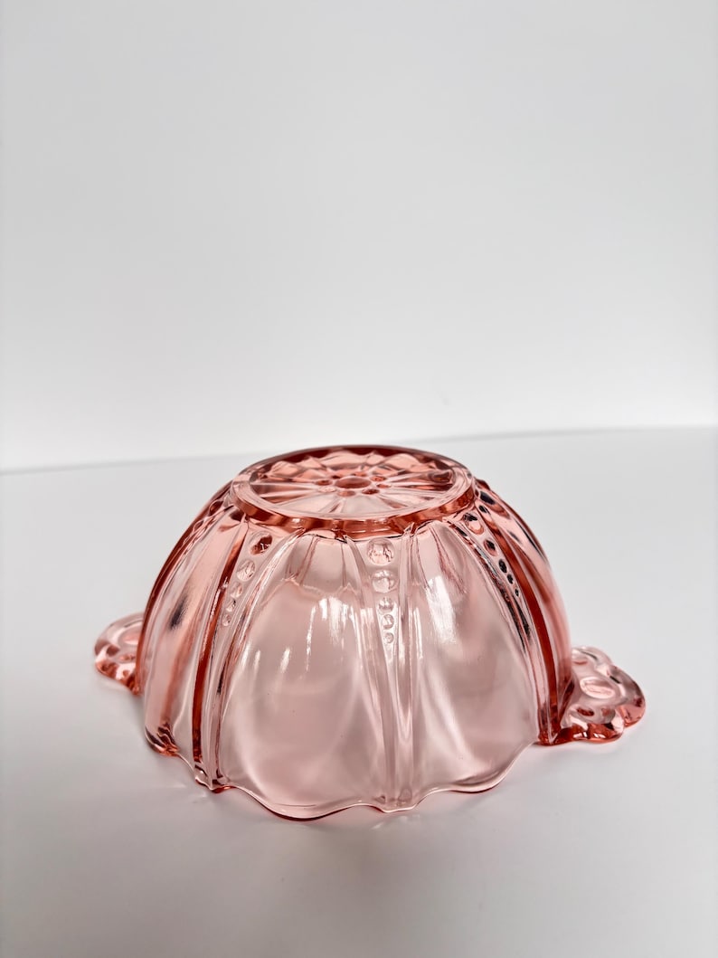 Pink Depression Candy Bowl - Oyster and Pearl - Anchor Hocking Glass - Etsy