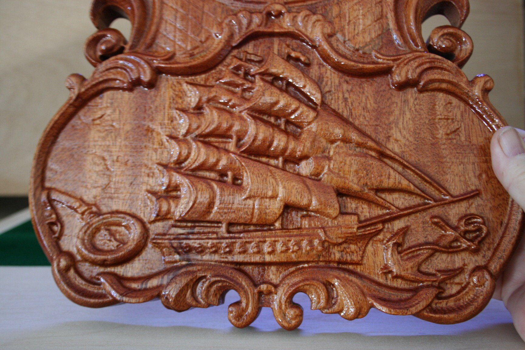 Large Wall Clock, Wood Clock, Ship Themed Clock, Handmade, Pirate Ship ...