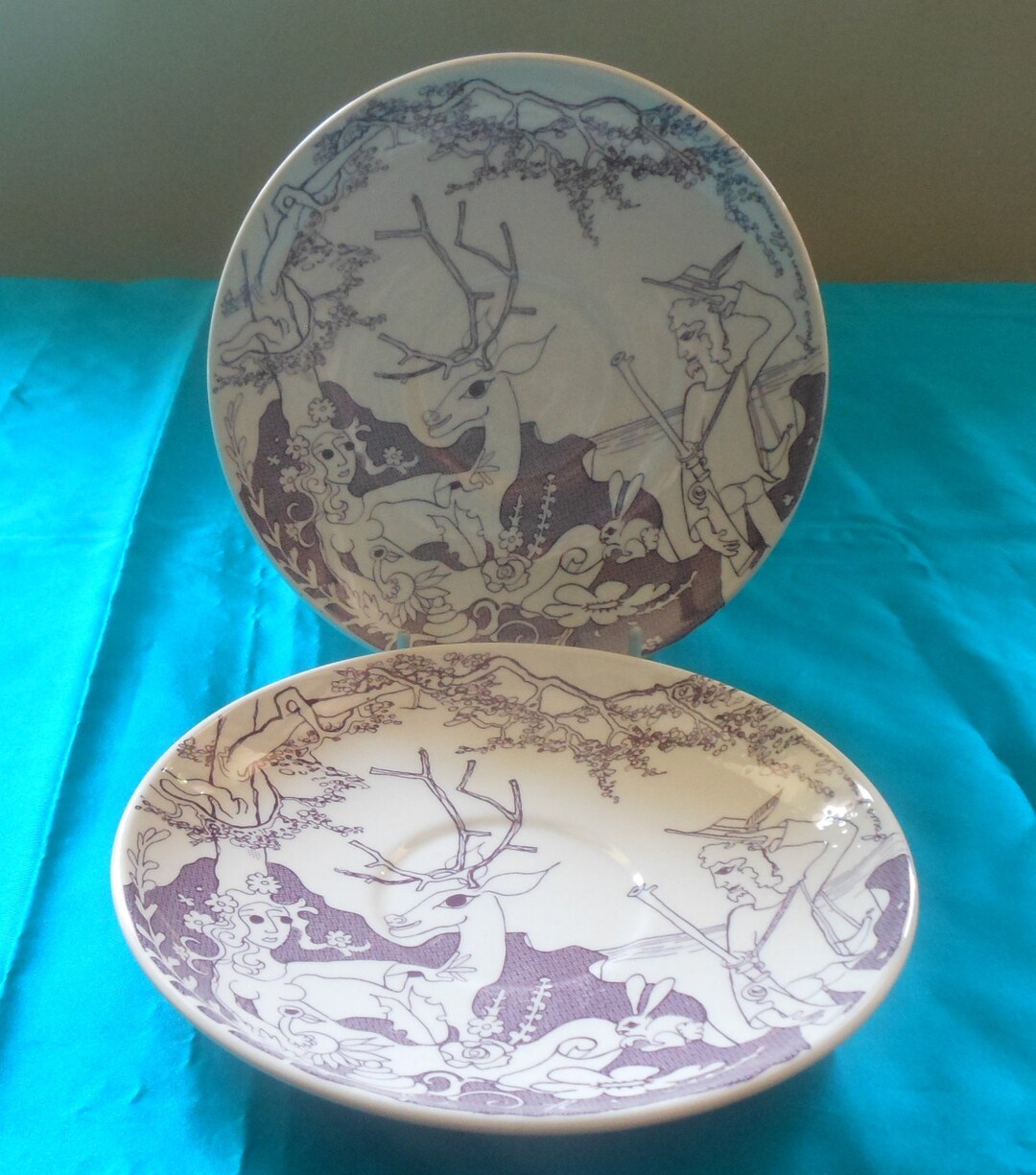 Two 'irma' Saucers Designed by Louis Rosen Schmidt & Produced by Enoch ...