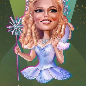 Glinda Wicked Illustration - Etsy