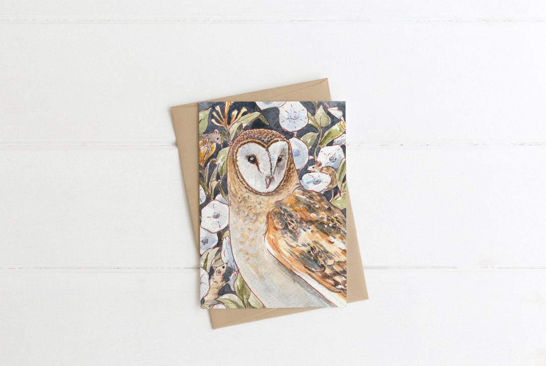 Barn Owl Mice / Owl Cards / Barn Owls - Etsy