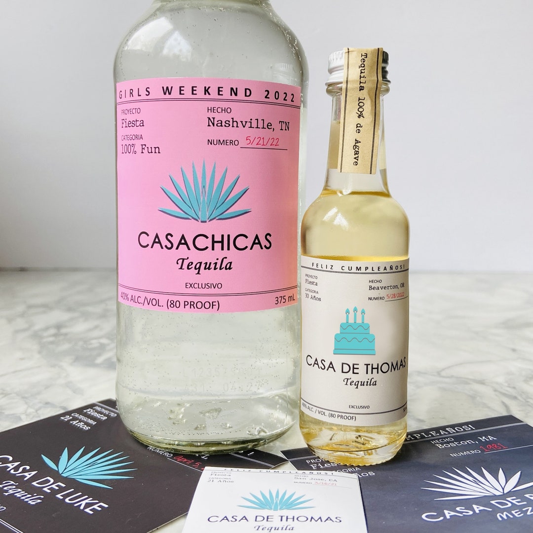 Personalized Tequila Bottle Labels All Sizes Blanco - Etsy Canada