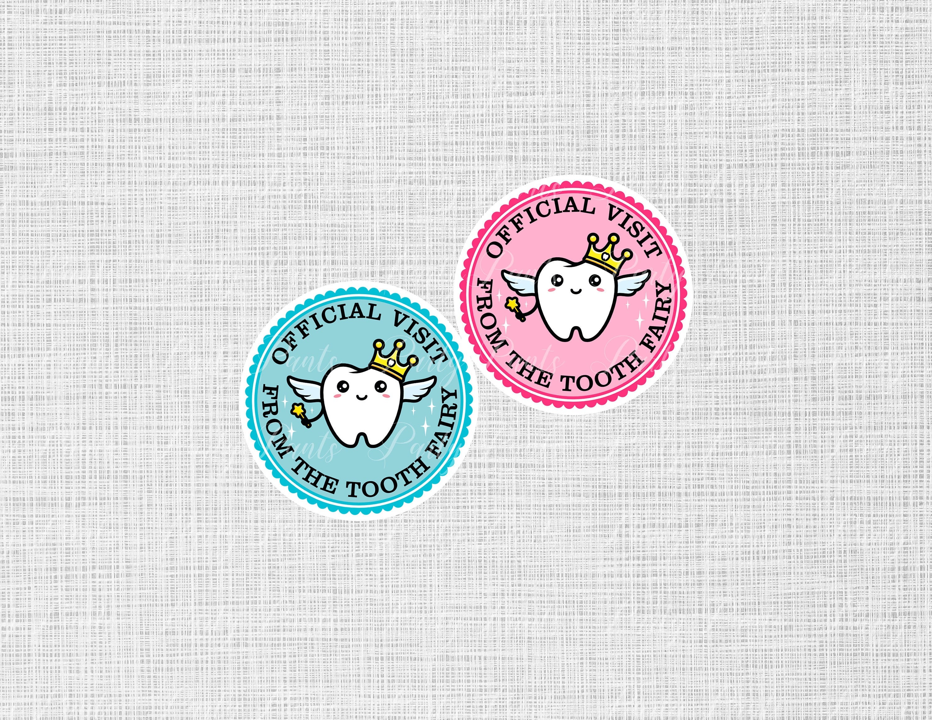 Tooth Fairy Seal Stickers Official Visit From the Tooth Fairy - Etsy