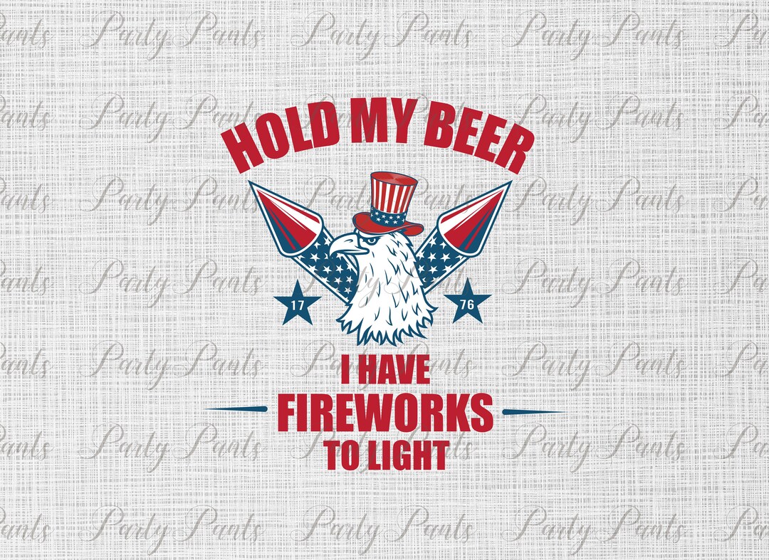 Fireworks PNG Funny 4th of July Party Instant Download for - Etsy