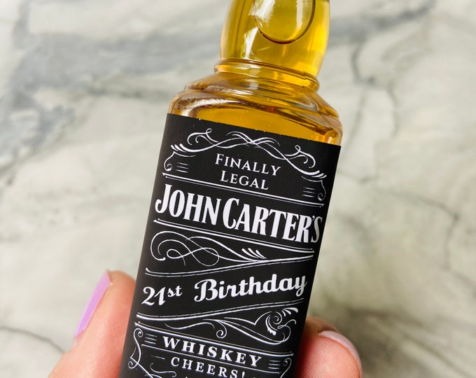 Vintage Style Mini Liquor Bottle Labels | Fits Many Different 50ml ...
