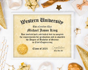 Paper & Party Supplies Paper Procrastination award editable PDF ...