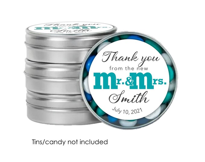 M&ms Candy Favor Personalized Stickers for Wedding Bridal Shower ...