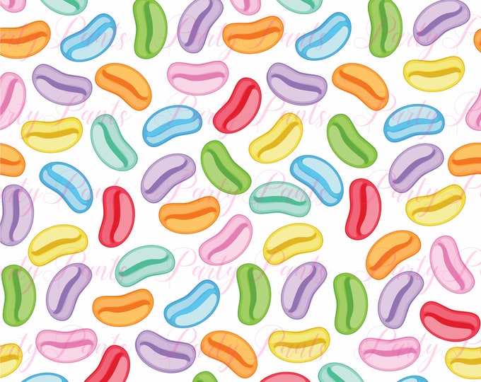 Jelly Bean Pattern, High Resolution JPG PNG, Easter Candy Seamless ...
