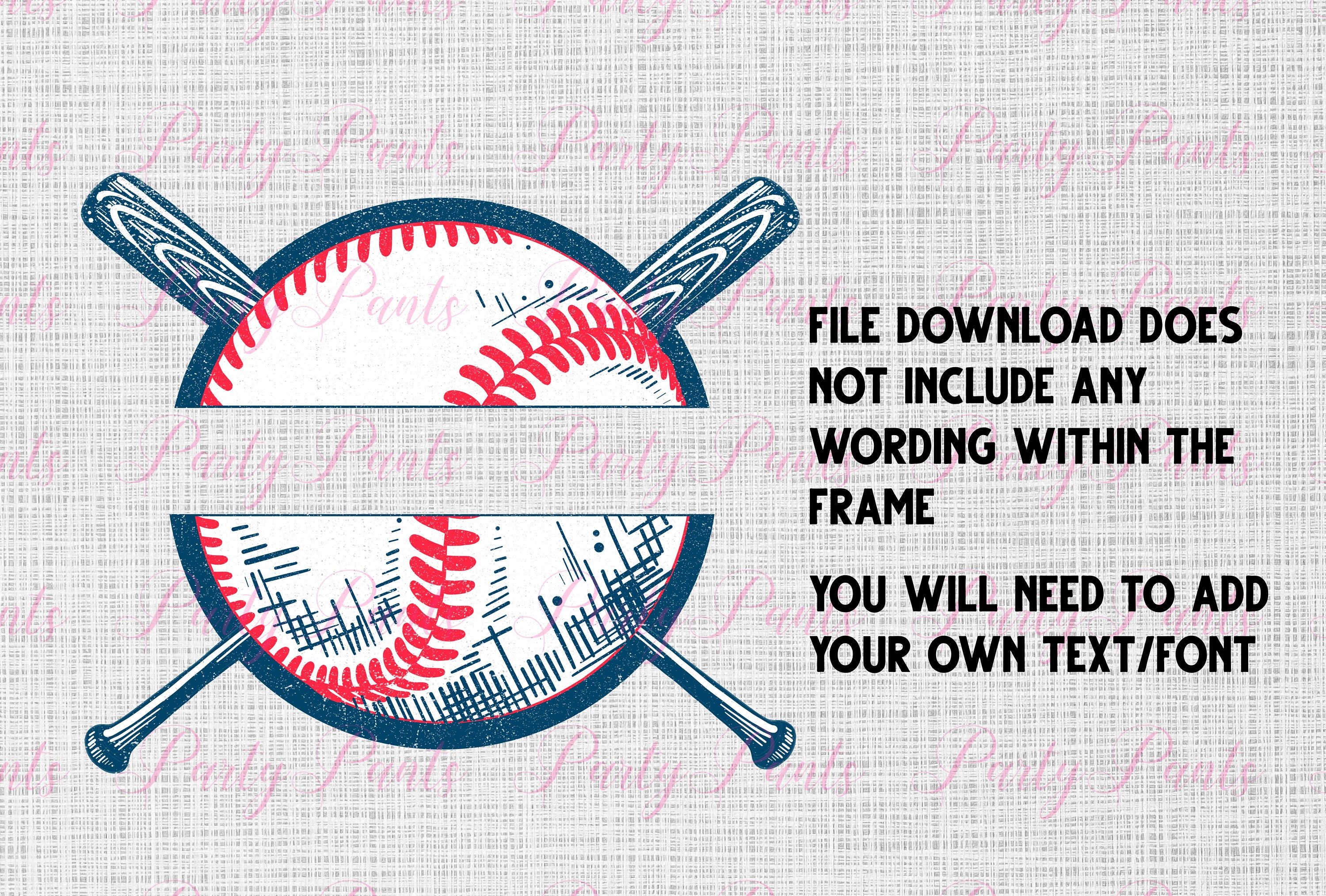 Baseball Team Logo Name Frame PNG Instant Design Download for - Etsy