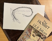Smaug Ink Illustration With Hand-typed J.R.R. Tolkien Quote - Etsy
