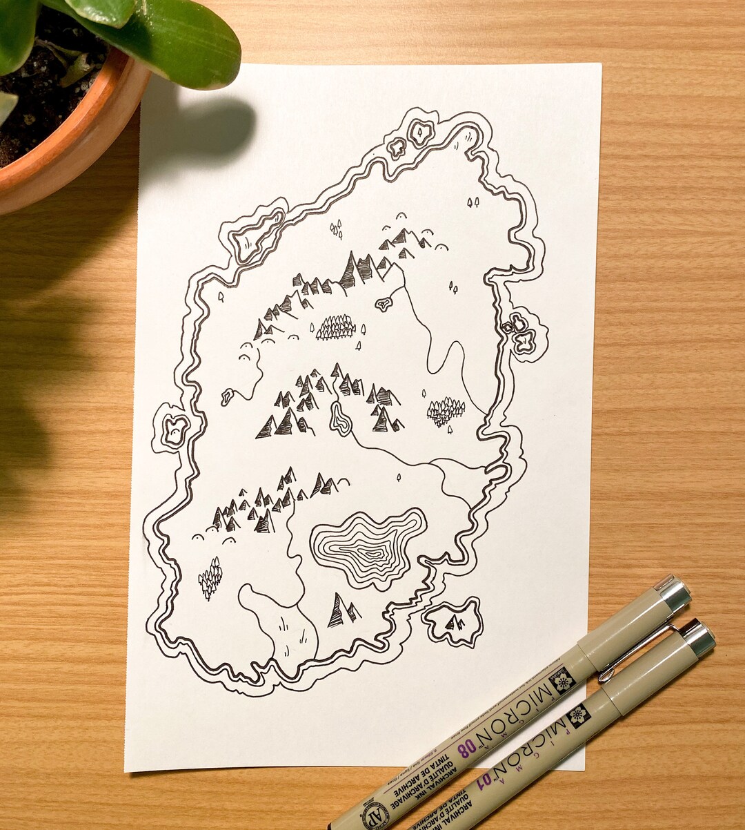 Tolkien Style Fantasy Map 01 - Etsy