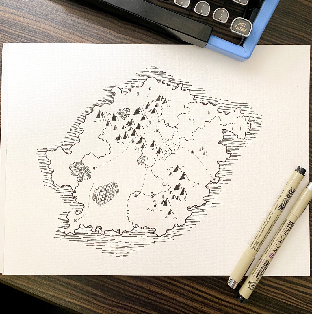 Tolkien Style Fantasy Map 02 - Etsy