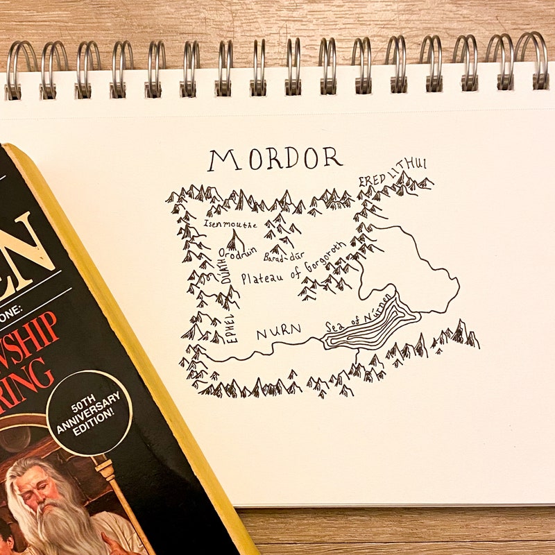 Middle Earth Map - Etsy