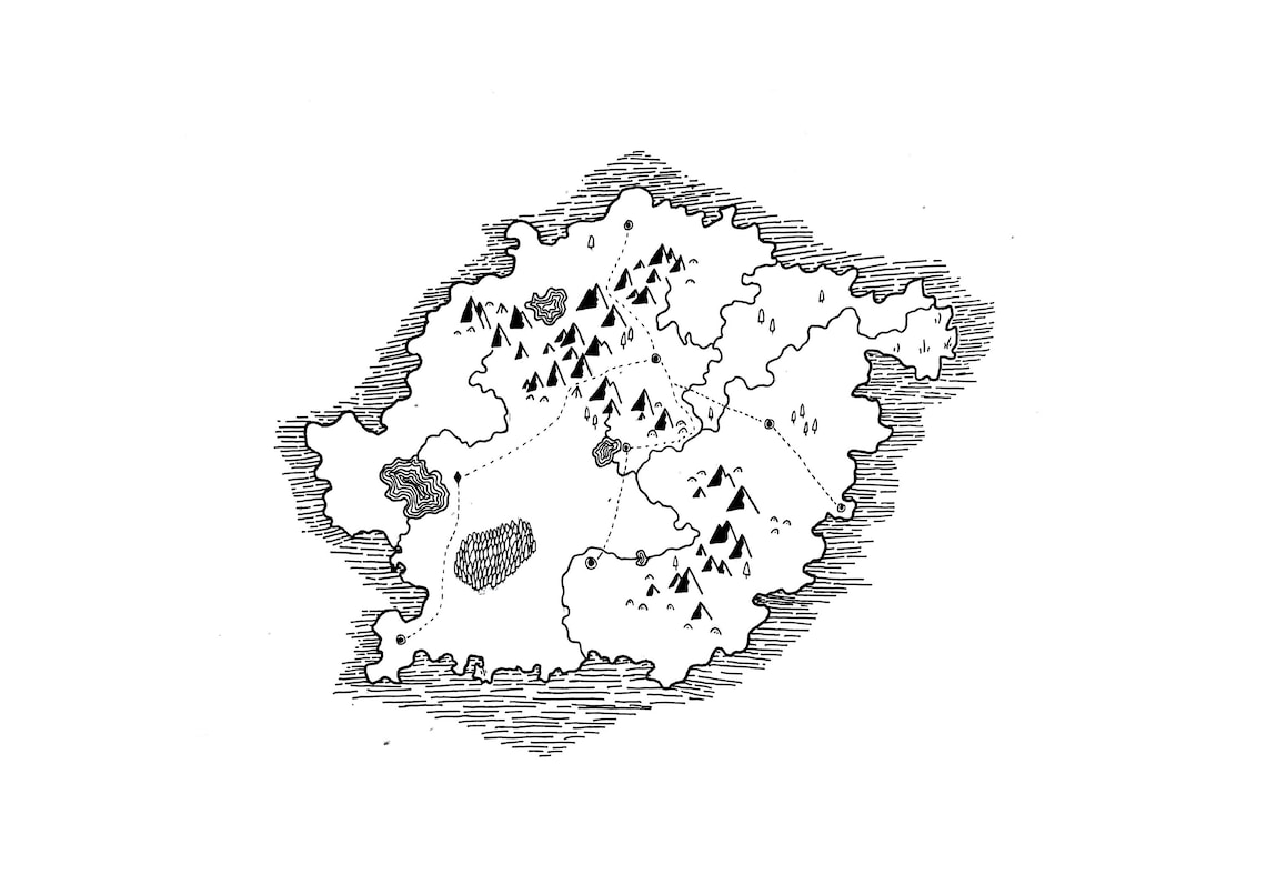 Tolkien Style Fantasy Map 02 - Etsy