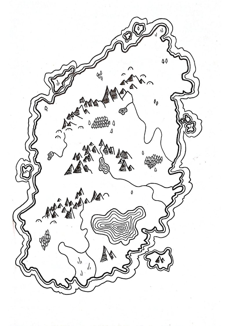 Tolkien Style Fantasy Map 01 - Etsy