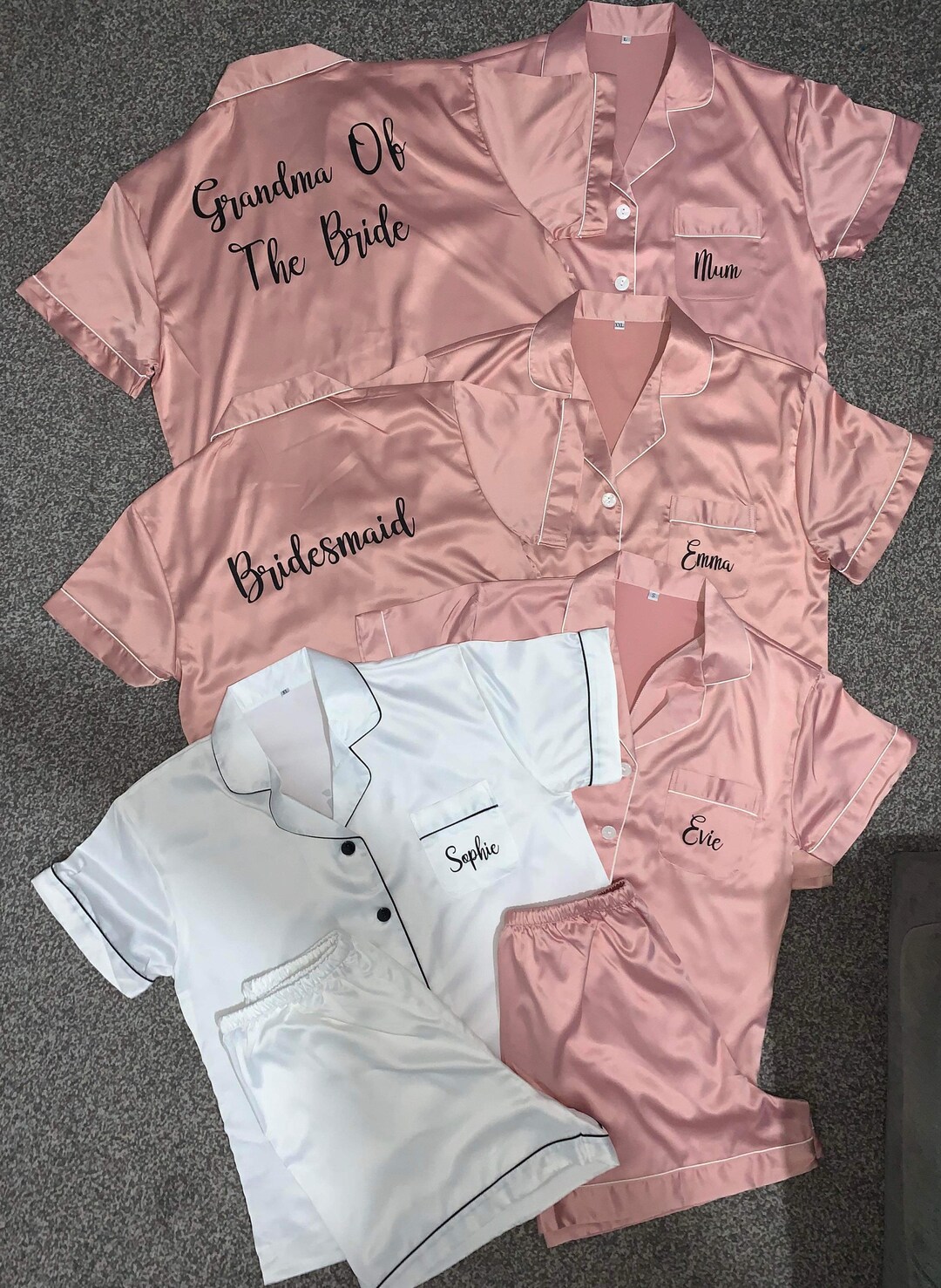 Bridesmaid Pyjamas/ Bride Pyjamas/ Hen Do/ Bridal Pyjamas/ Wedding ...