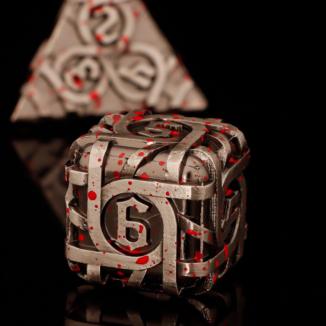 DND Metal Dice Set, RPG Polyhedral Dice Set, Custom Roll Playing Dice ...