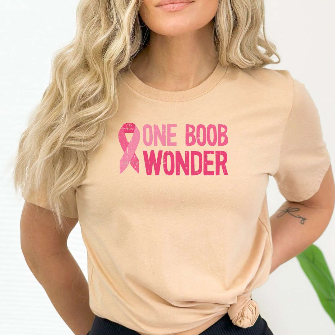 Camiseta contra el cáncer de mama camiseta con cinta rosa - Etsy España