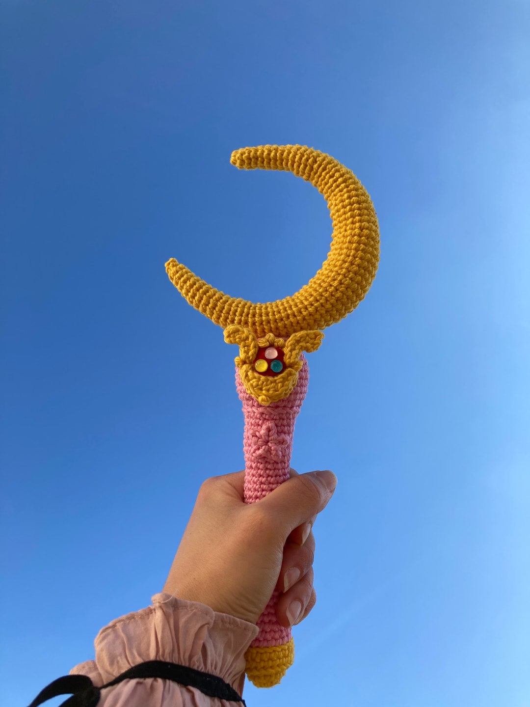 Crescent Moon Stick Amigurumi Pattern PDF, Moon Wand Amigurumi, Anime ...