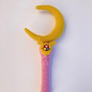 Crescent Moon Stick Amigurumi Pattern PDF, Moon Wand Amigurumi, Anime ...