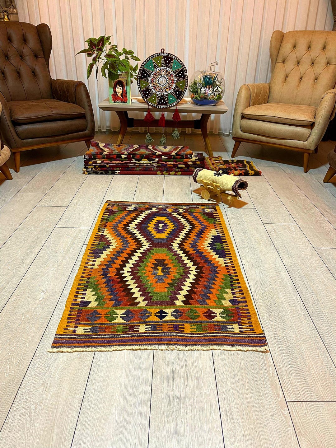 2x4 Kilims, 2x4 Vintage Rug 2x4 Türkiş Rugs 2x4 Handmade Rug Wool Rugs ...