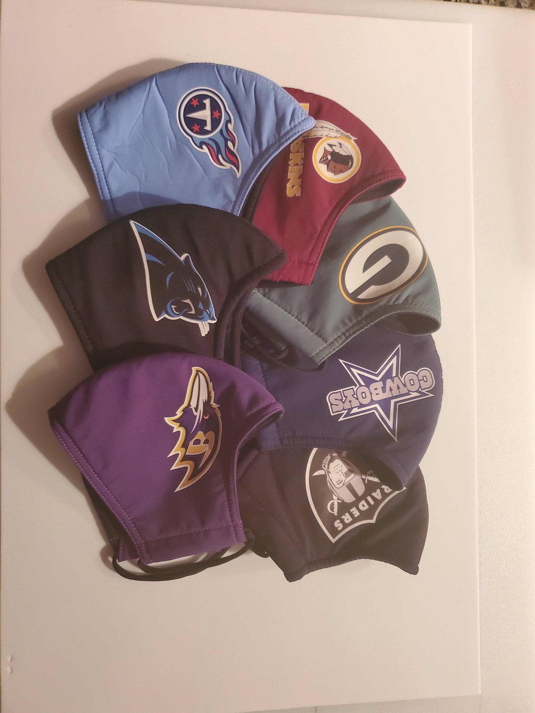 NFL Football Team Face Mask Pictured Carolina Panthers Mask - Etsy