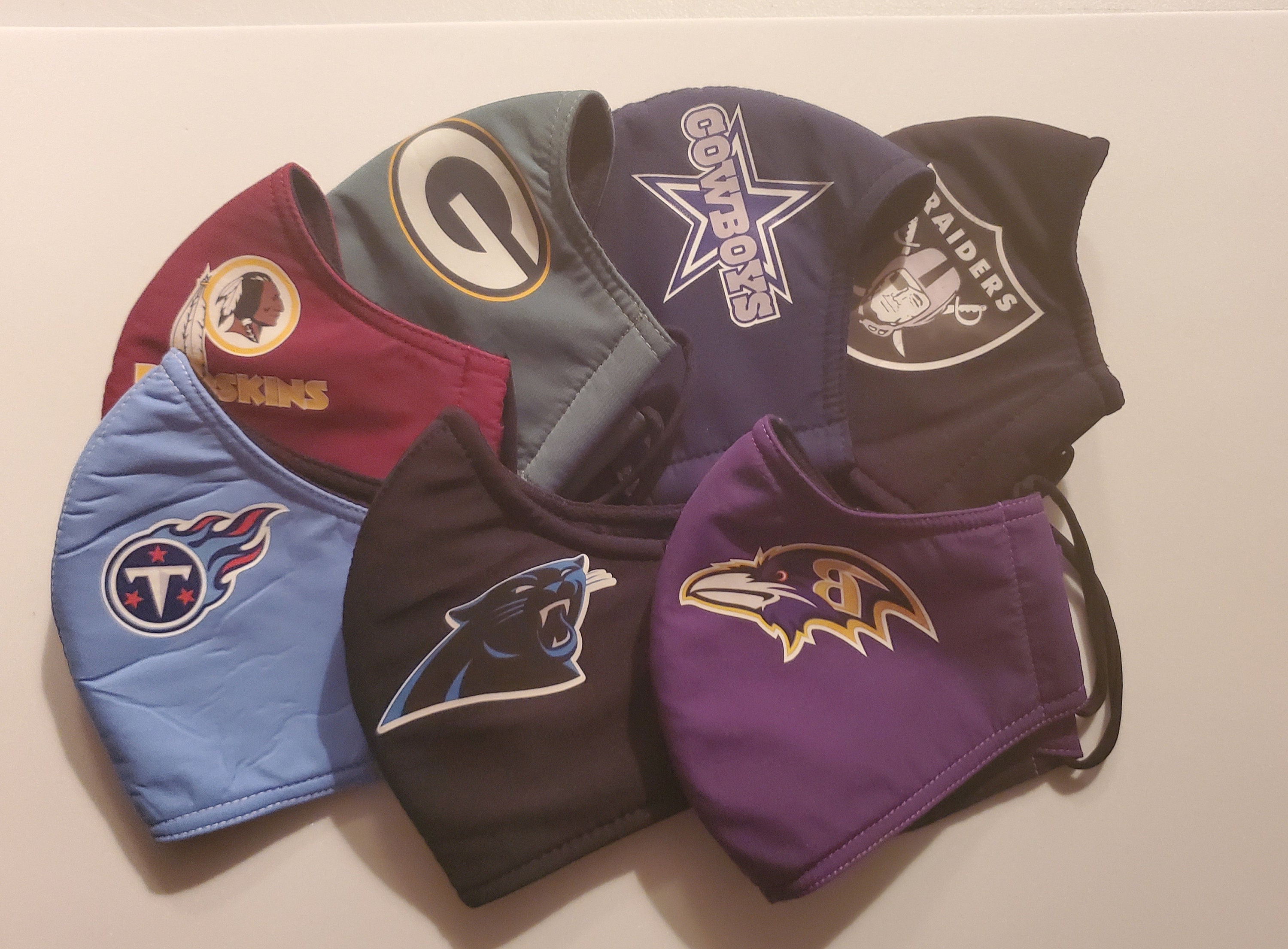 NFL Football Team Face Mask Pictured Carolina Panthers Mask - Etsy UK