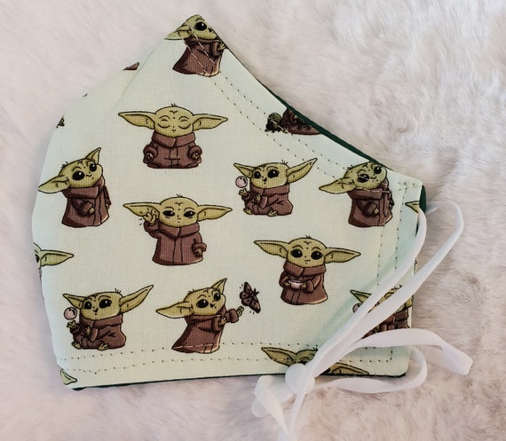 Baby Yoda Face Mask Adult & Children's Baby Yoda Mask | Etsy