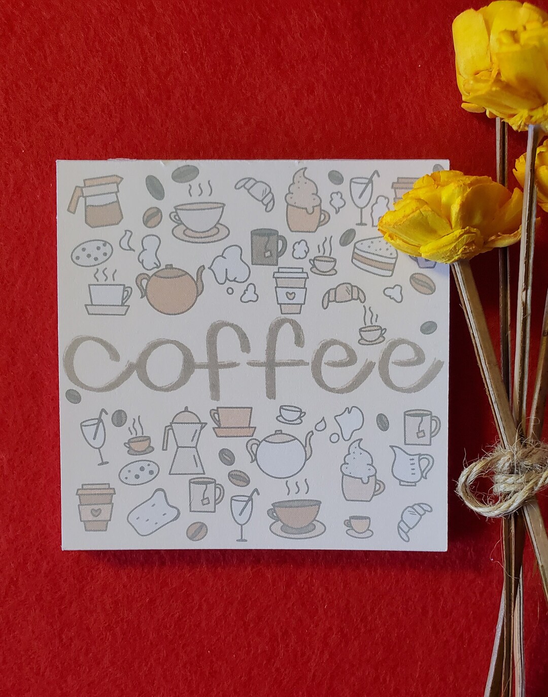 Coffee Time Tear-away Pad, Coffee Notepad, Memo Pad, Coffee Lover, Note ...