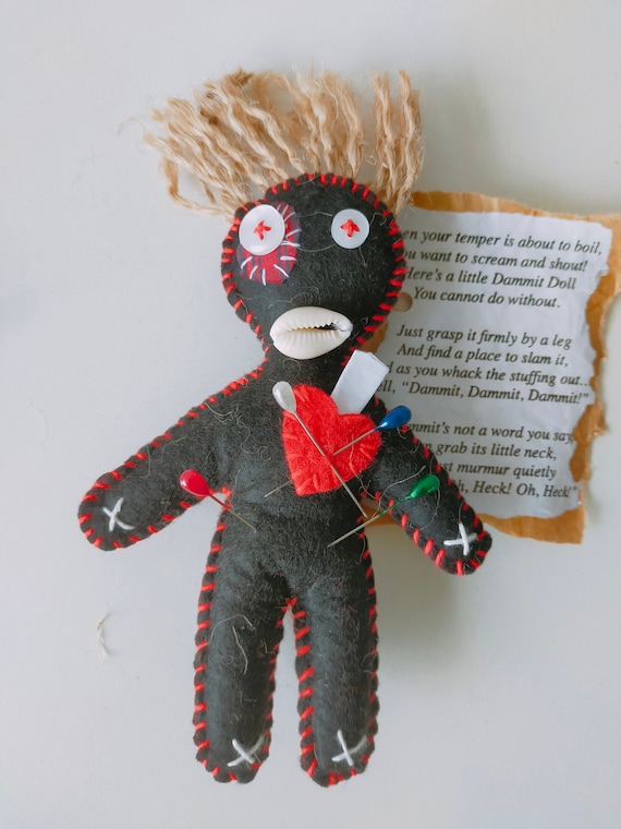 Art Dolls Art & Collectibles Dolls & Miniatures Black Hex Doll Bad Luck ...