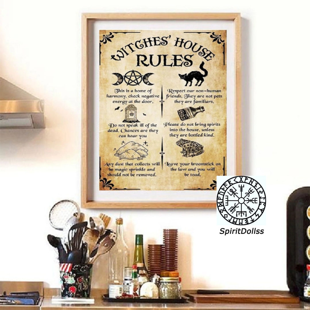 Kitchen Witchery Poster, Printable Poster, Witches Magic Knowledge Wall ...