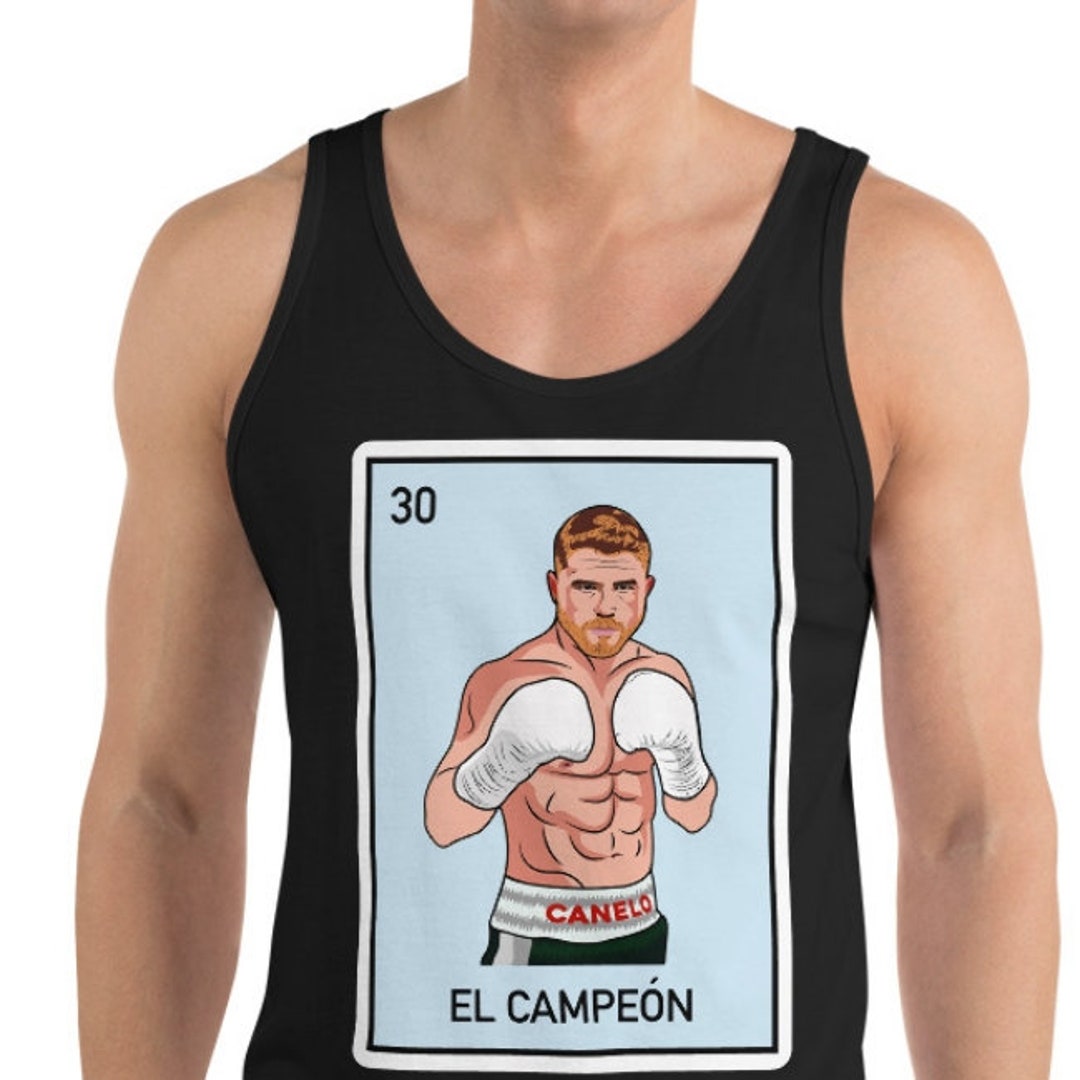 Lotería El Campeón Mexican Boxer El Canelo's Fun Tank Top in Mexican ...