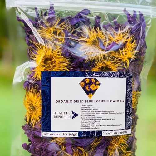 1000g Premium Organic Dried Blue Lotus Flowers Blue Tea - Etsy