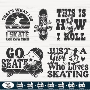 Skateboard SVG Bundle,2, Skateboarding Svg, Skateboard Clipart ...