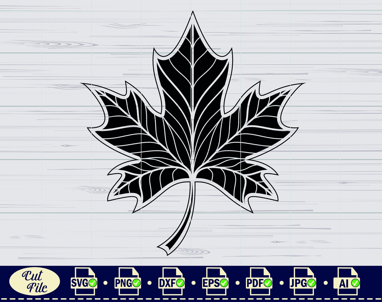 Maple Leaf SVG 1 Leaf Svg Autumn Svg Maple Leaf Clipart - Etsy