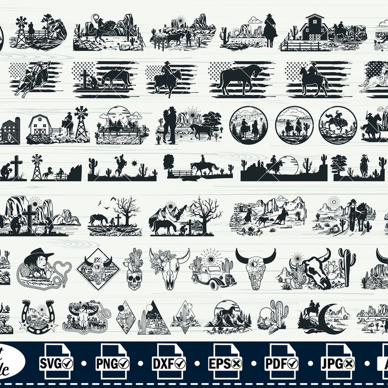 Western Svg - Etsy