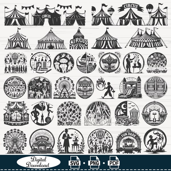 Carnival Svg Tent for Names - Etsy