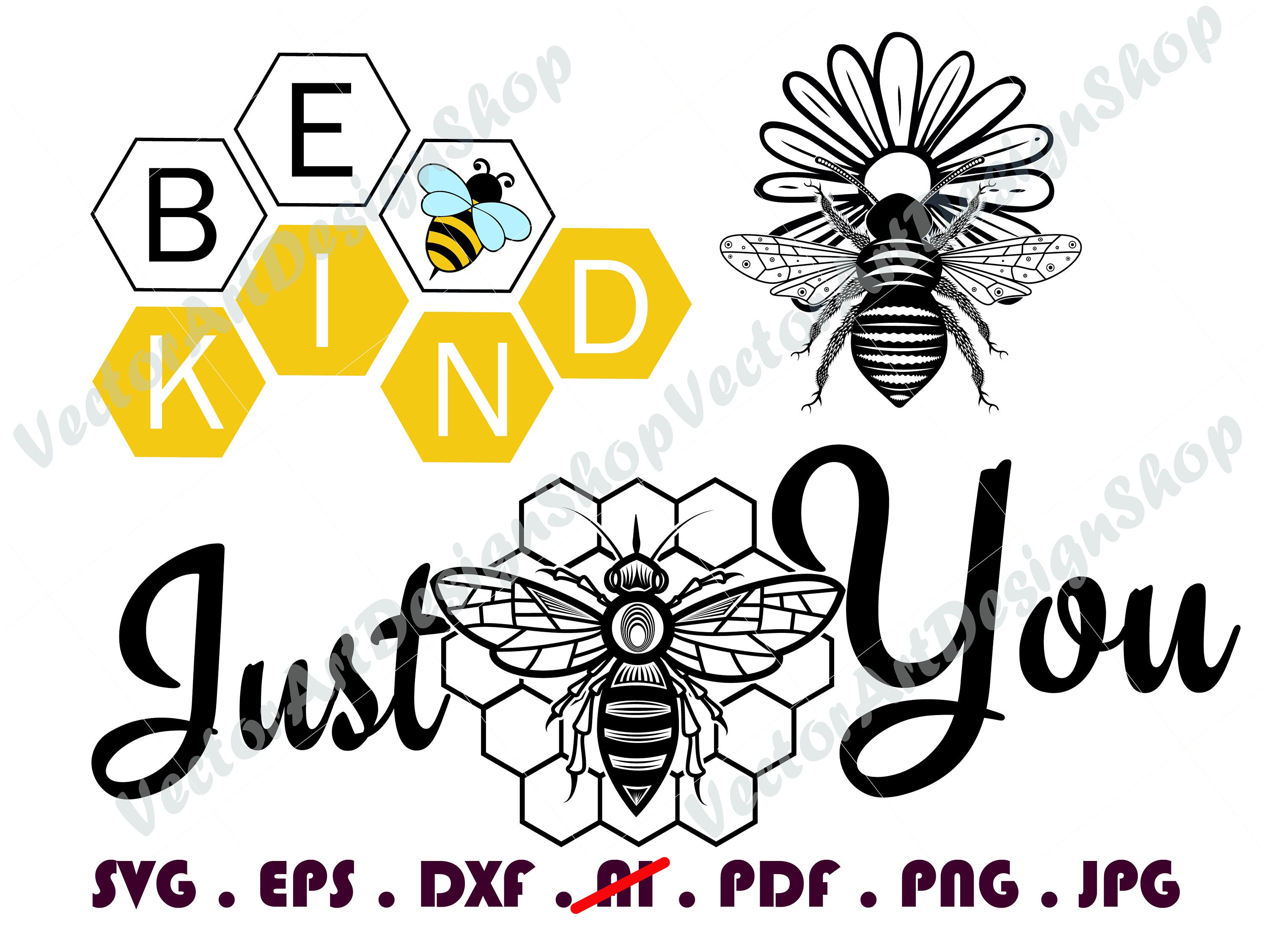 Bee Svg 4 Bee Svg File Bee Svg Bundle Layered Bee Svg Bee | Etsy Canada