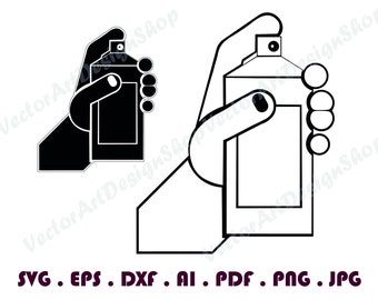 Spray Can Svg | Etsy