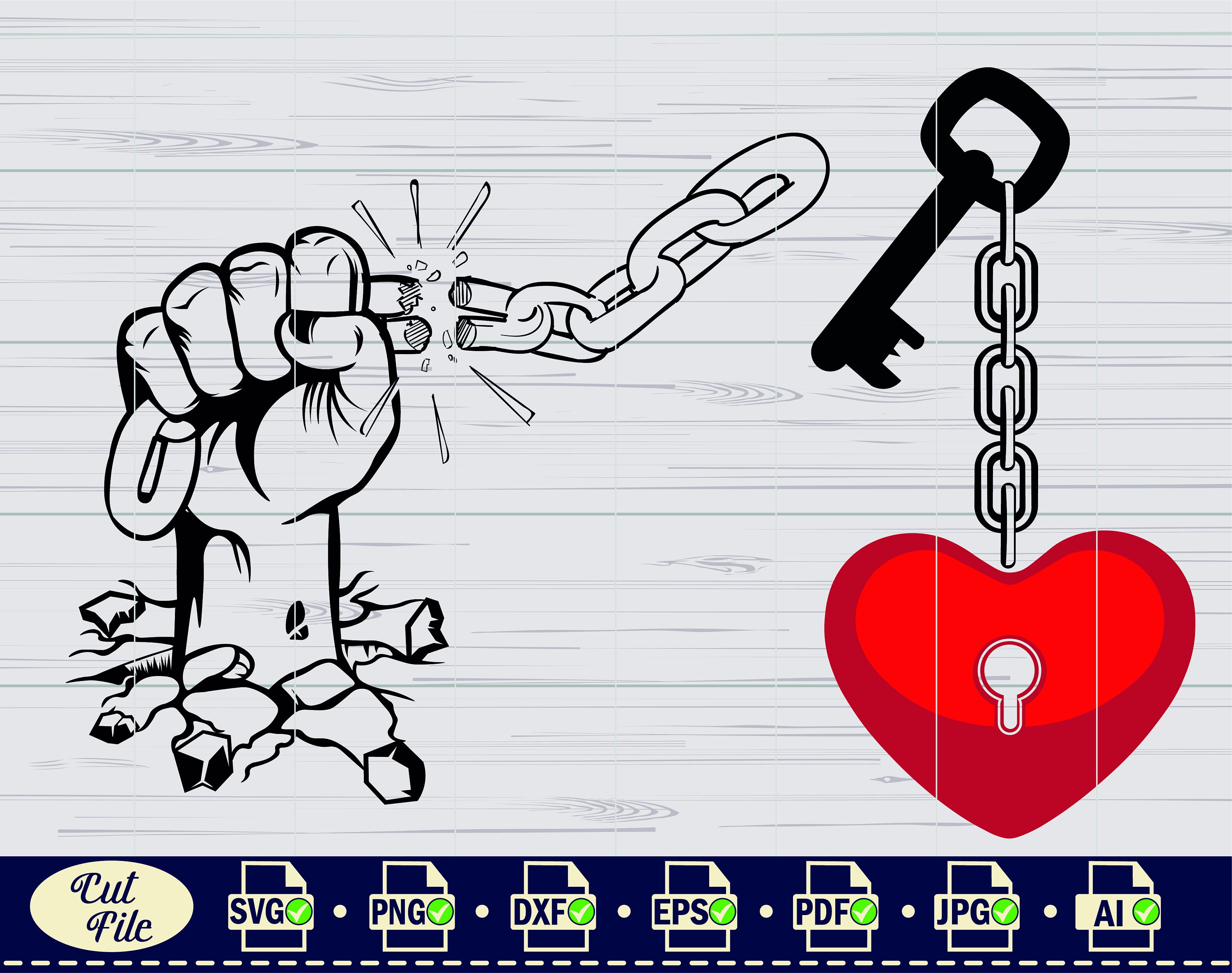 Chain SVG 2 Broken Chain SVG Chain Clipart Chain Files for - Etsy Ireland