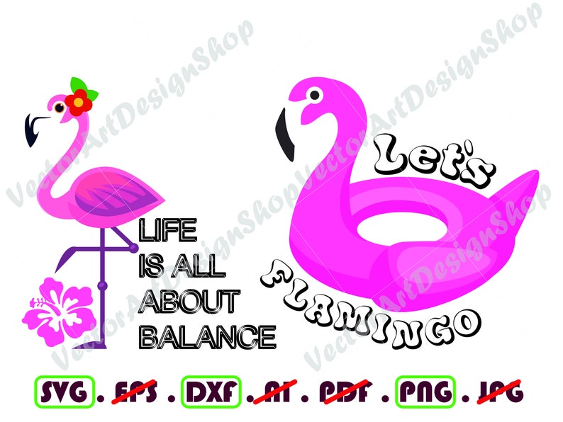 Flamingo SVG File 3 Flamingo Floral Svg Flamingo With - Etsy
